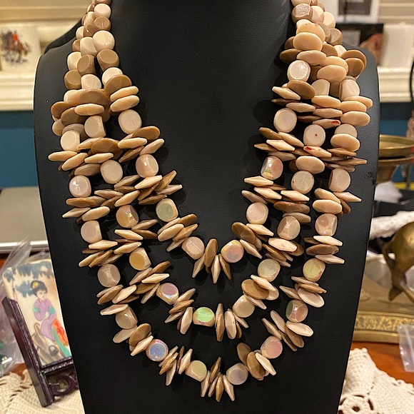 Western Germany | Jewelry | Western Germany Fluorescent Tan Multilayer ...
